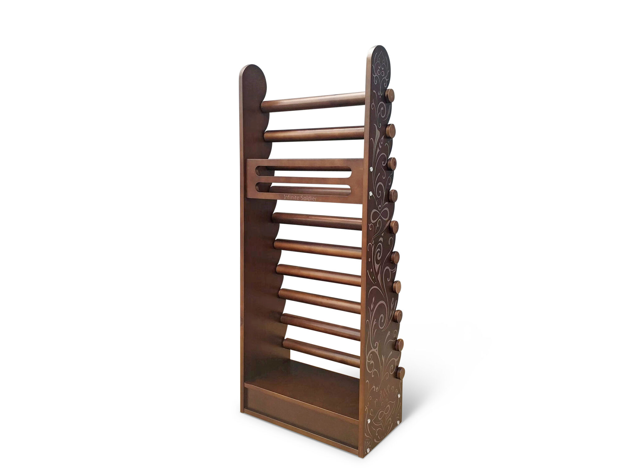 10 Tier Wood Bracelet Display With Drawer - Bangles & Bracelet Stand